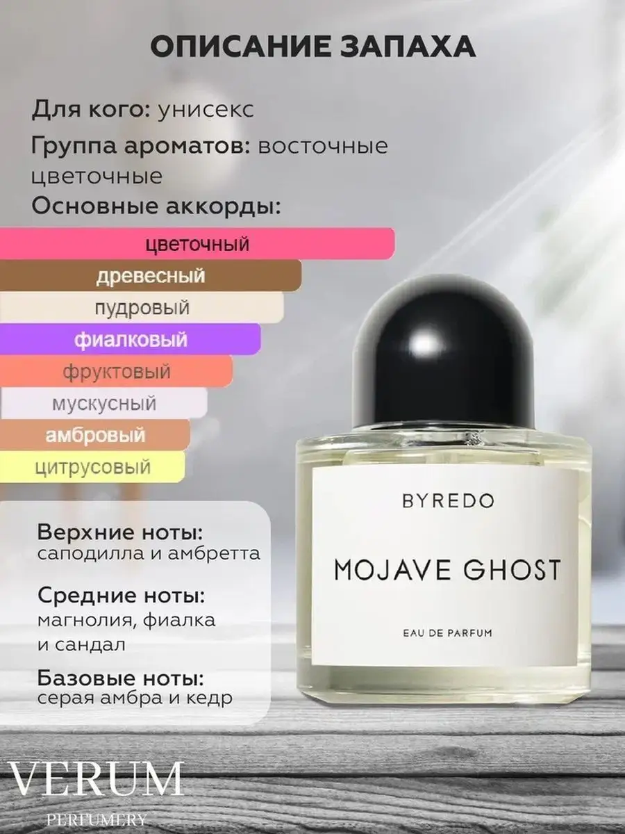 Byredo Mojave Ghost VERUM PERFUMERY 142882951 194 Wildberries